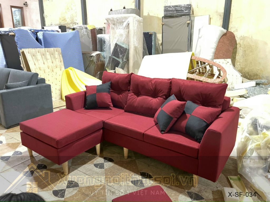 Ghế Sofa Đẹp Chữ L Giá Rẻ X-SF-034 - Xưởng nội thất uy tín số 1 Việt Nam
