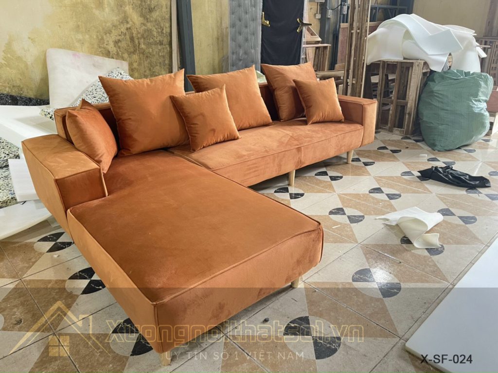 Sofa Đẹp Hiện Đại Cao Cấp Chữ L X-SF-024 - Xưởng nội thất uy tín số 1 Việt Nam